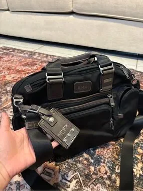 Tumi | Bags | Tumi Alpha Bravo Black Black Mens Multipocket Messenger ...